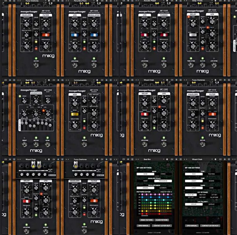 Moog Releases Plug-in Versions Of All 7 Moogerfooger Pedals